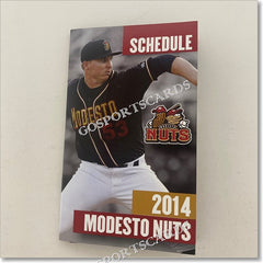 2014 Modesto Nuts Pocket Schedule – Go Sports Cards