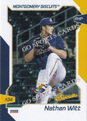 2022 Montgomery Biscuits Nathan Witt – Go Sports Cards