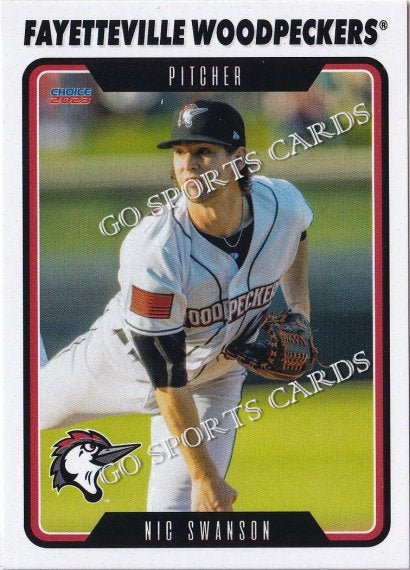 2023 Fayetteville Woodpeckers Nic Swanson – Go Sports Cards 2023 Fayetteville Woodpeckers Nic Swanson – Go Sports Cards