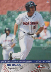 2013 Delmarva Shorebirds Nik Balog – Go Sports Cards