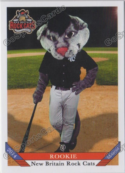 2014 New Britain Rock Cats Rookie Mascot – Go Sports Cards