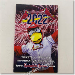 2022 Springfield Cardinals Pocket Schedule (Mascot) – Go Sports Cards