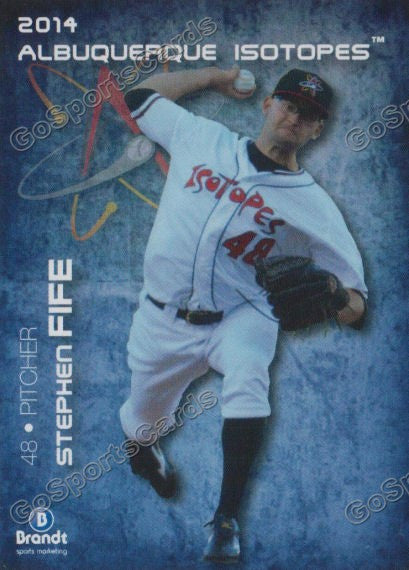 2014 Albuquerque Isotopes Stephen Fife – Go Sports Cards