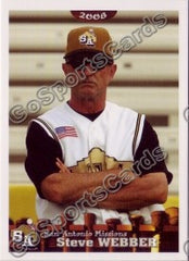 2008 San Antonio Missions Steve Webber – Go Sports Cards