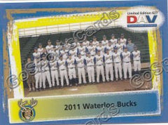 2011 Waterloo Bucks DAV Team Photo – Go Sports Cards