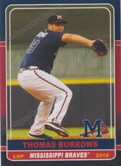 2019 Mississippi Braves Thomas Burrows – Go Sports Cards