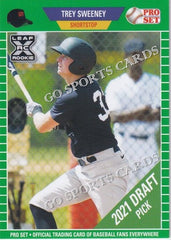 2021 Leaf Pro Set 48 Trey Sweeney XRC Green – Go Sports Cards