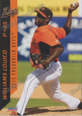 2015 Frederick Keys Williams Louico – Go Sports Cards