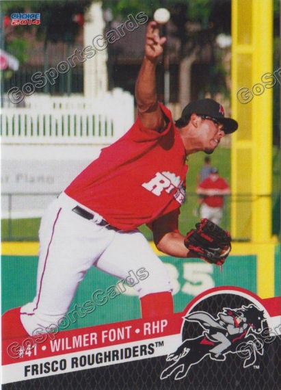 2014 Frisco Roughriders Wilmer Font – Go Sports Cards